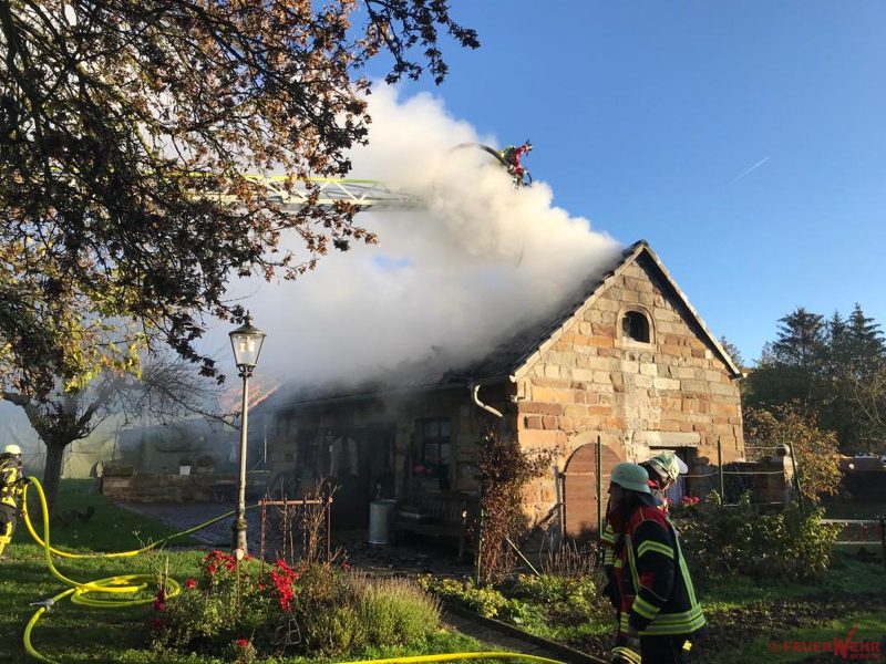 Brand Scheune | Freiwillige Feuerwehr Werneck